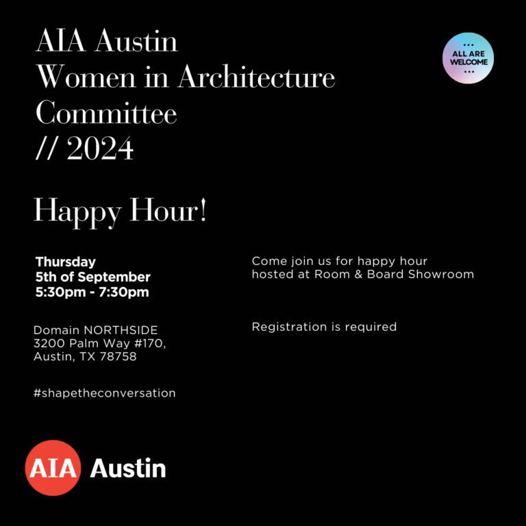 Events from September 9 – September 12 – AIA Austin Calendar